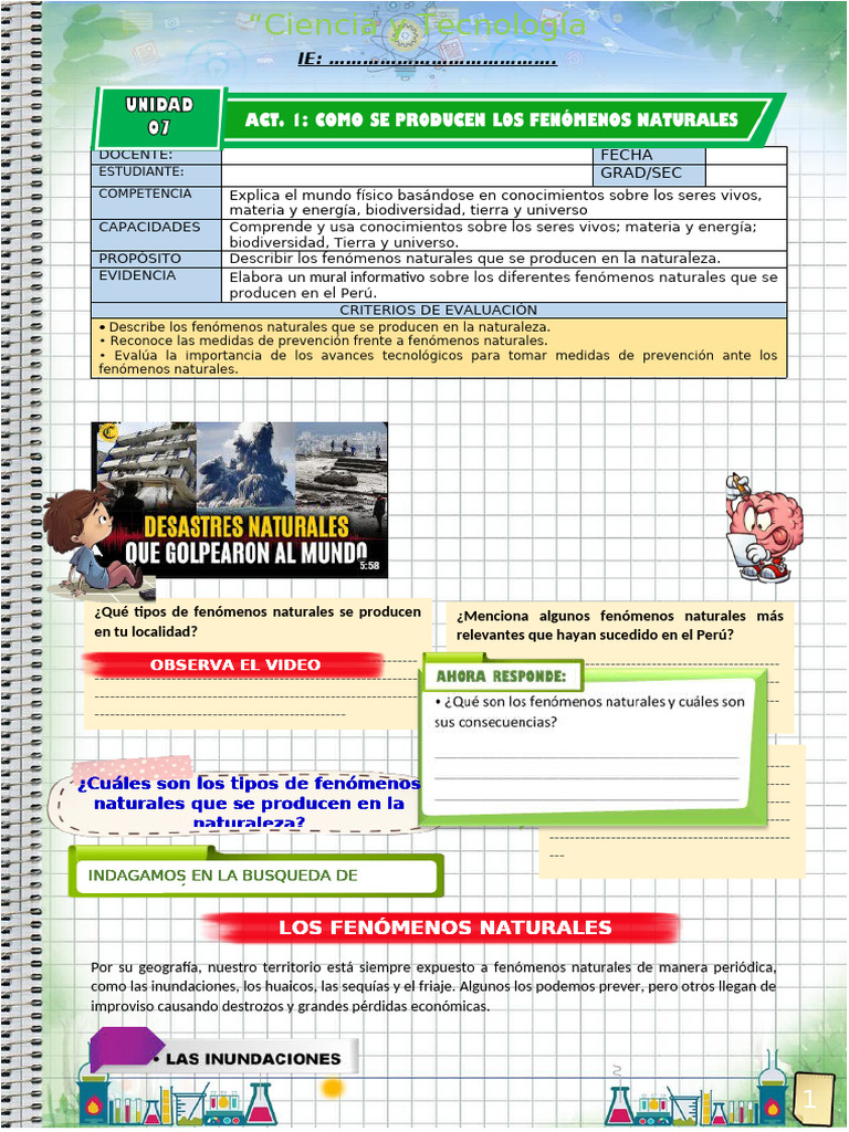A-2º Act 1-Cyt-Und 7 | PDF | Tornados | Agua