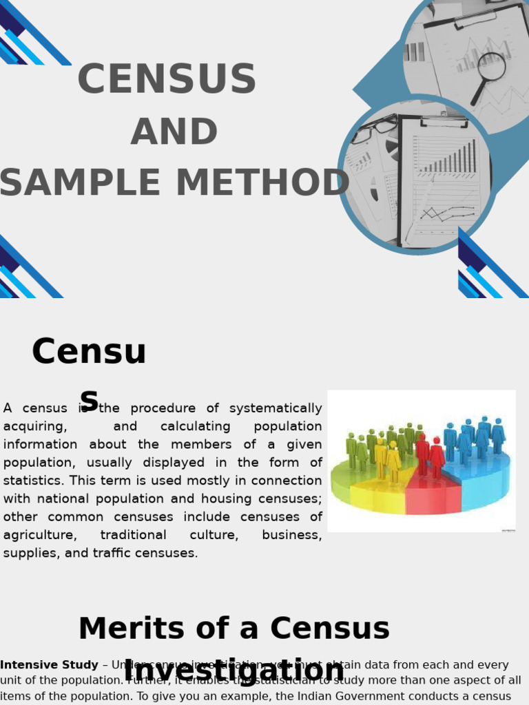 Census and Sample Method of Collection of Data. | PDF | Census | Sampling (Statistics)