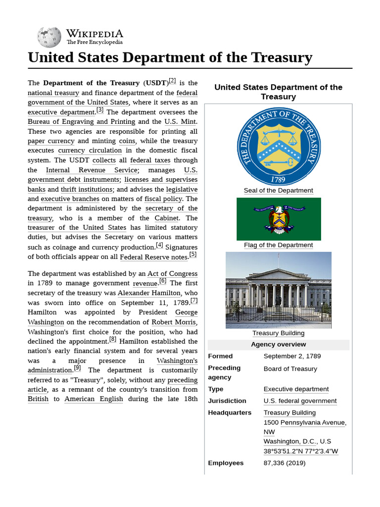 United States Department of The Treasury | PDF | United States ...