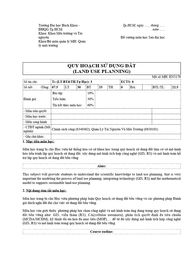 De Cuong MH Cdio TV 105170 | PDF