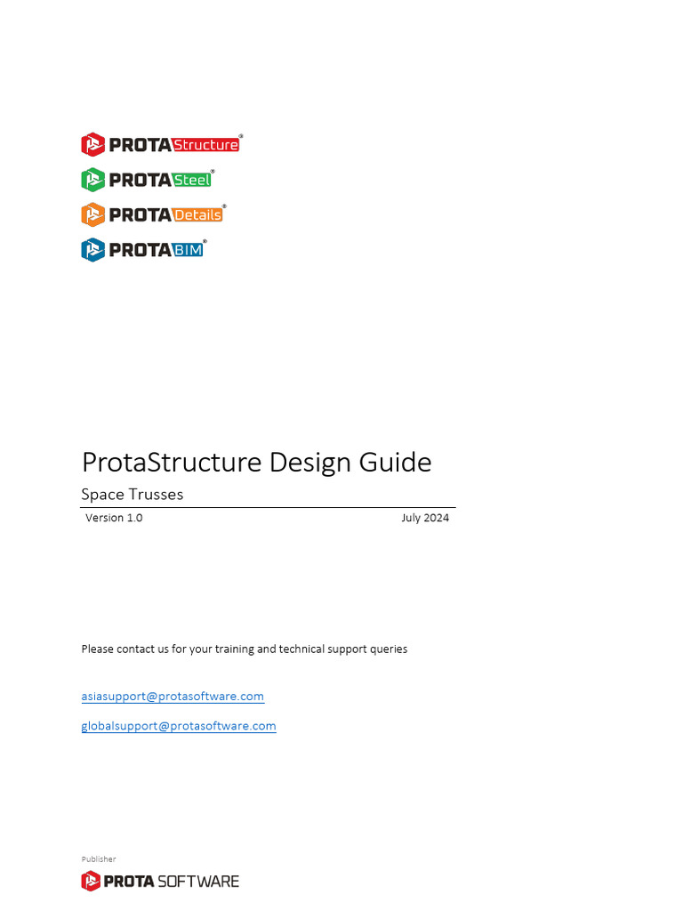 ProtaStructure Design Guide - Space Trusses | PDF | Truss | Structural Load