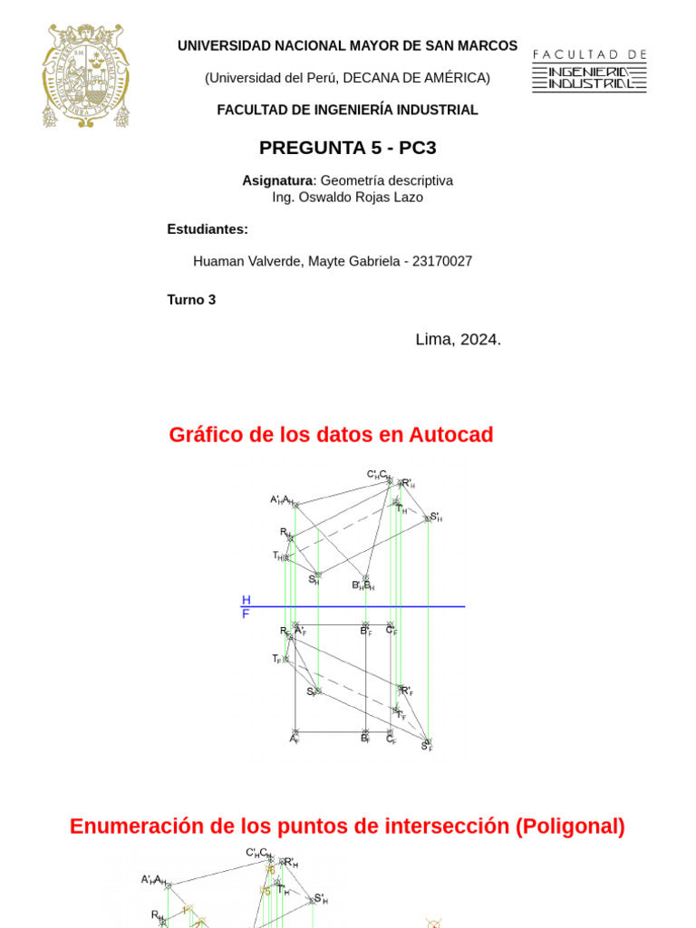 Intersecciones Poligonales en Autocad | PDF | Geometría del plano euclidiano | Geometría Convexa