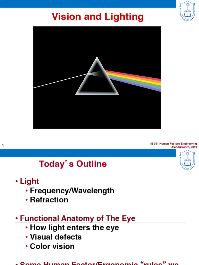 Human Factors in Vision and Lighting | PDF | Visual Acuity | Contrast ...
