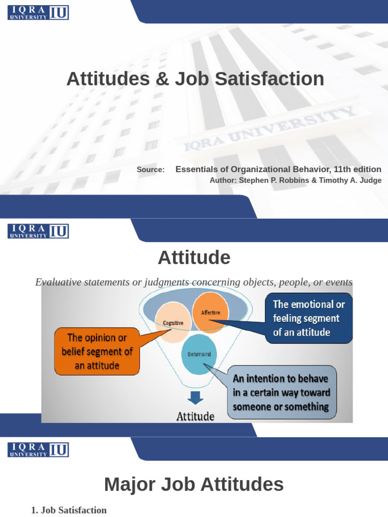 Attitude - Job Satisfaction | PDF | Career & Growth