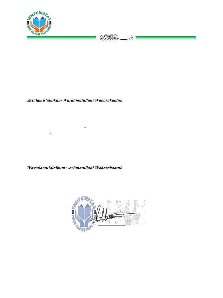 Surat Permohonan Logo Perpusnas Ri | PDF