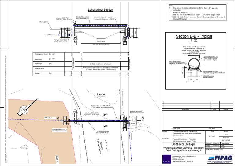 Transmission Main Munhava-Estoril Design | PDF | Pipe (Fluid Conveyance ...