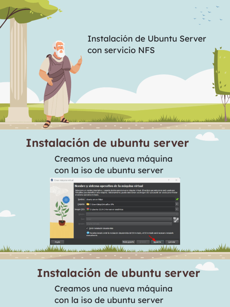 Instalación de Ubuntu Server y NFS | PDF | Informática | Software del ...