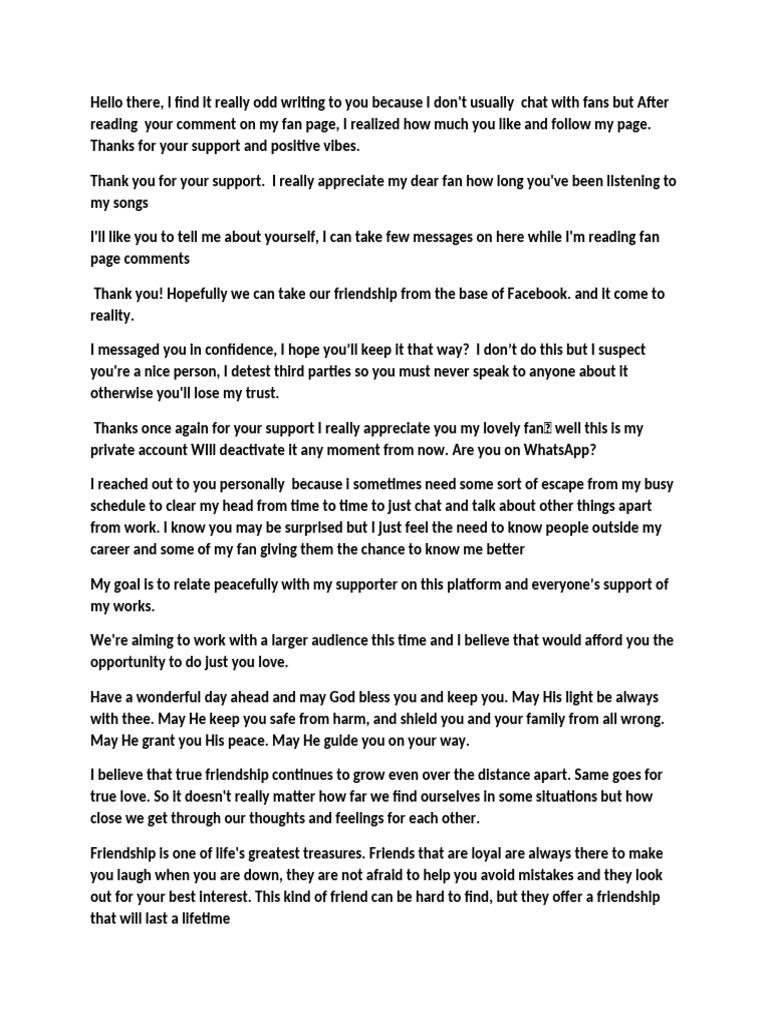 First Chat | PDF | Love