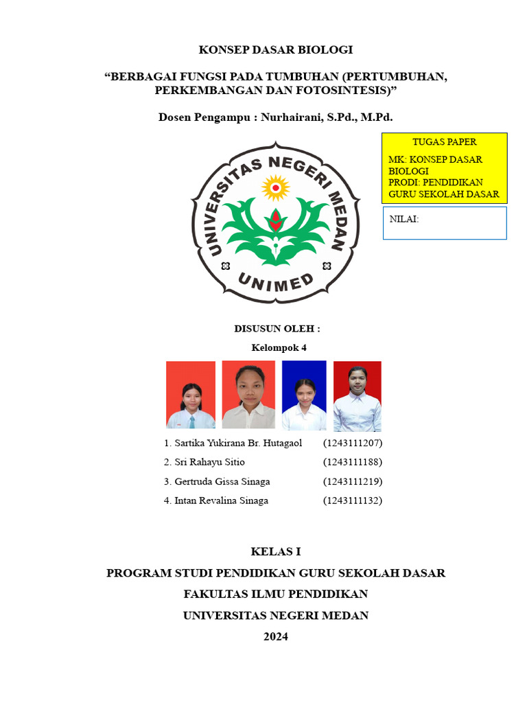 Paper Kondas Biologi Kelompok 4 | PDF