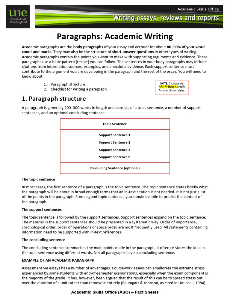 WE Paragraphs Academic-Writing | PDF | Essays | Paragraph