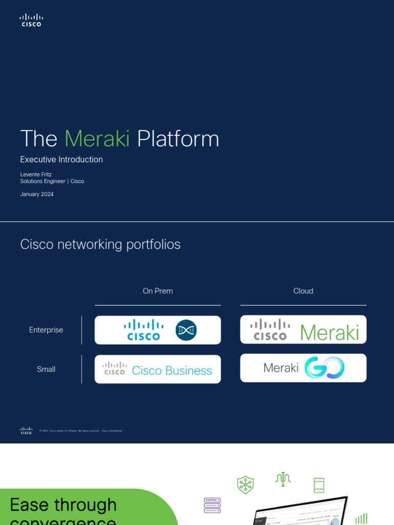 Meraki Platform: Simplifying IT Solutions | PDF | Internet Of Things | Cloud Computing