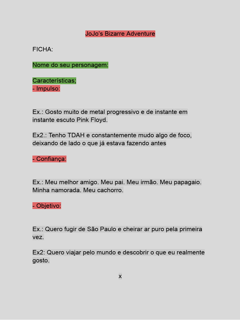 Jojo S Bizarre Adventure Pdf