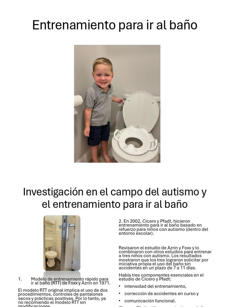 Entrenamiento para Ir Al Baño | PDF | Espectro autista | Baño