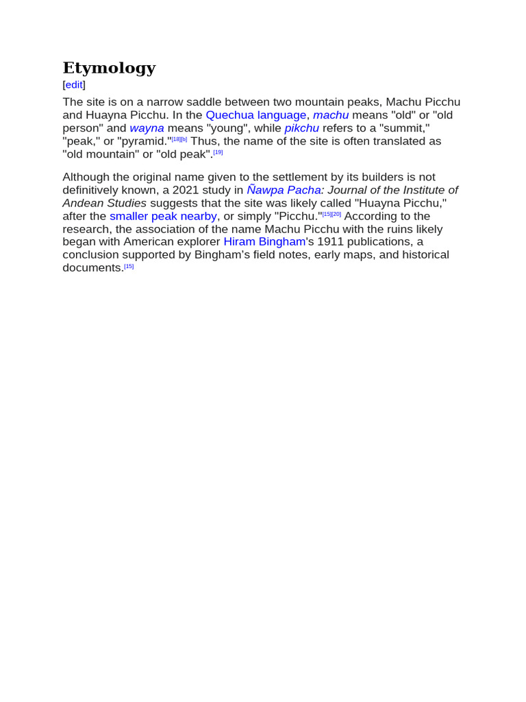 Etymology: Quechua Language | PDF | Social Science