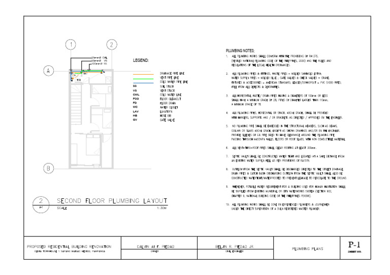 Plumbing Plans 1 | PDF