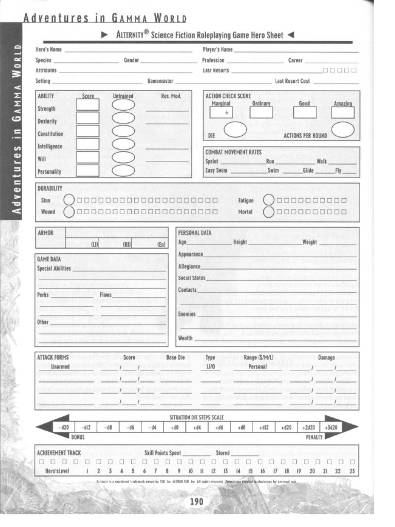 Gamma World (Alternity) | PDF