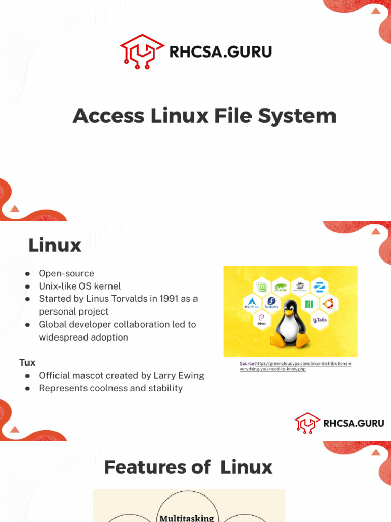 01 Access Linux File System | PDF | Linux | Operating System Families