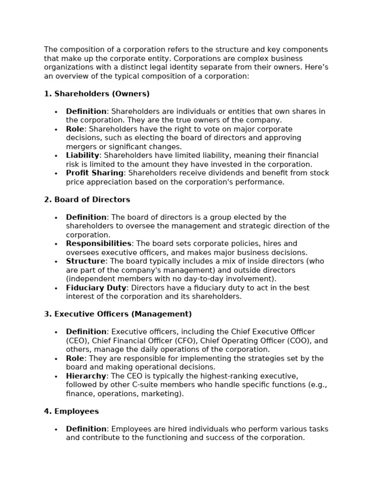 The Basics of Corporation Business | PDF | Stocks | Corporations