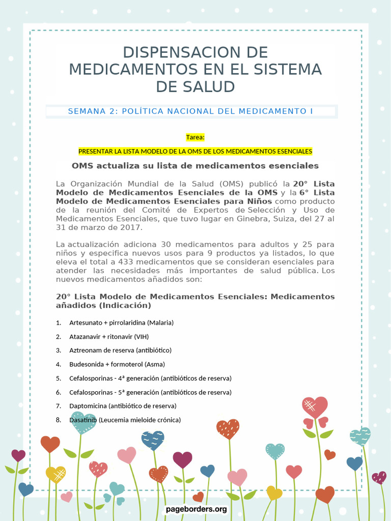 Dispensacion de Medicamentos Sesion2 | PDF | Organización Mundial de la ...