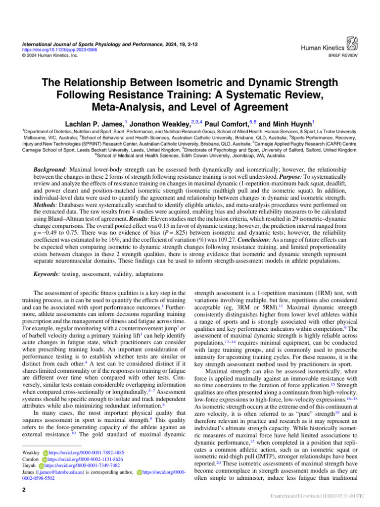 Ijspp Article p2 | PDF | Strength Training | Force