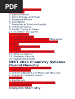 NEET 2026 Syllabus | PDF
