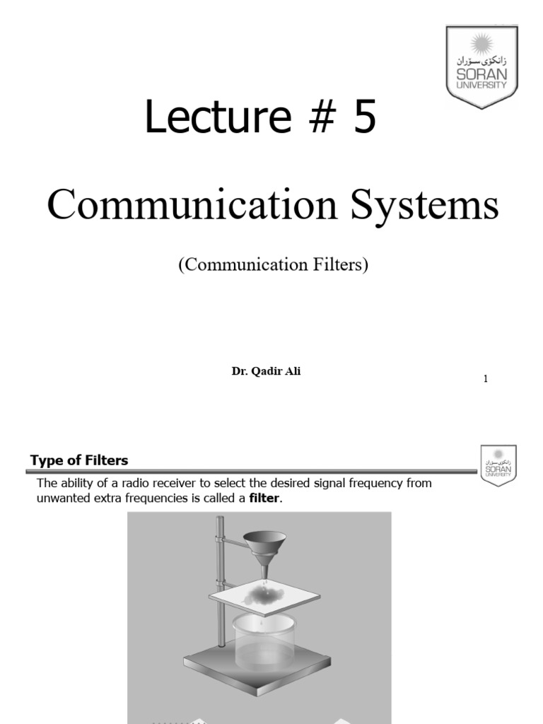 #05-Communication Filters | PDF | Electronic Filter | Inductor