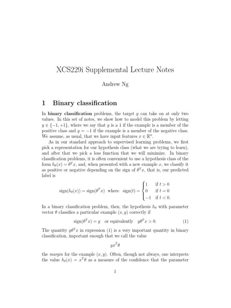 Binary Classification And Logistic Regression Pdf Logistic Regression Statistical 9530
