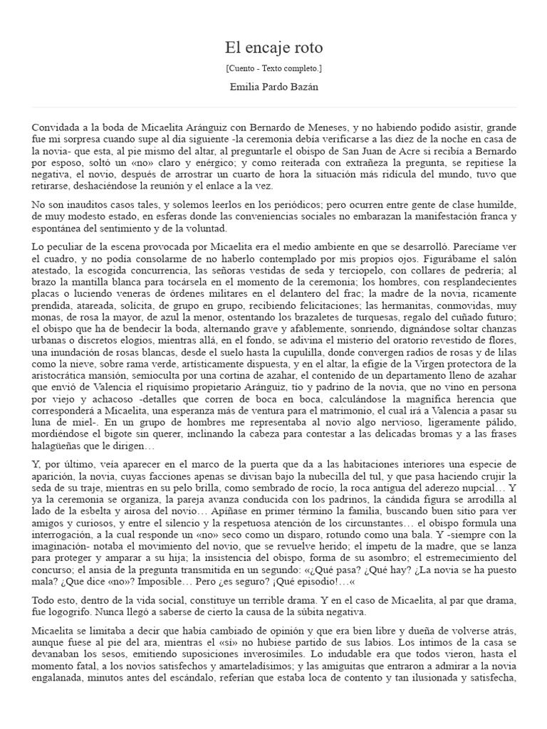 El enigma de la boda interrumpida | PDF