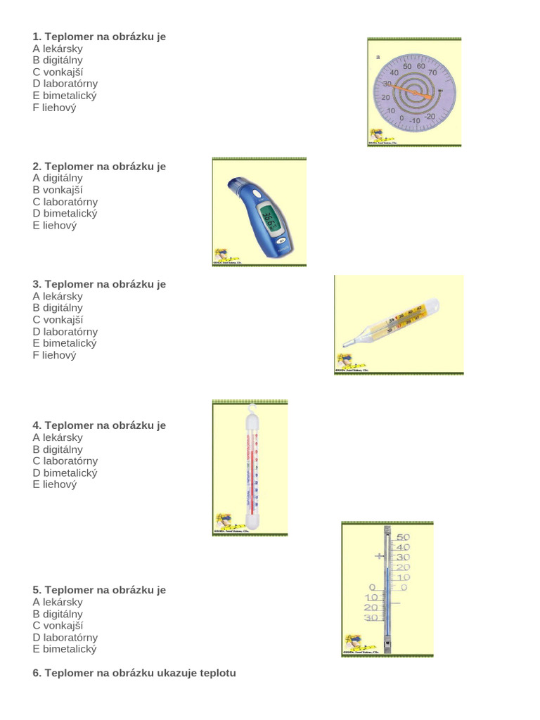 Teplomery | PDF