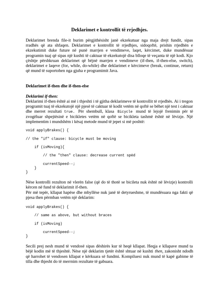 Leksionet Java 6 | PDF