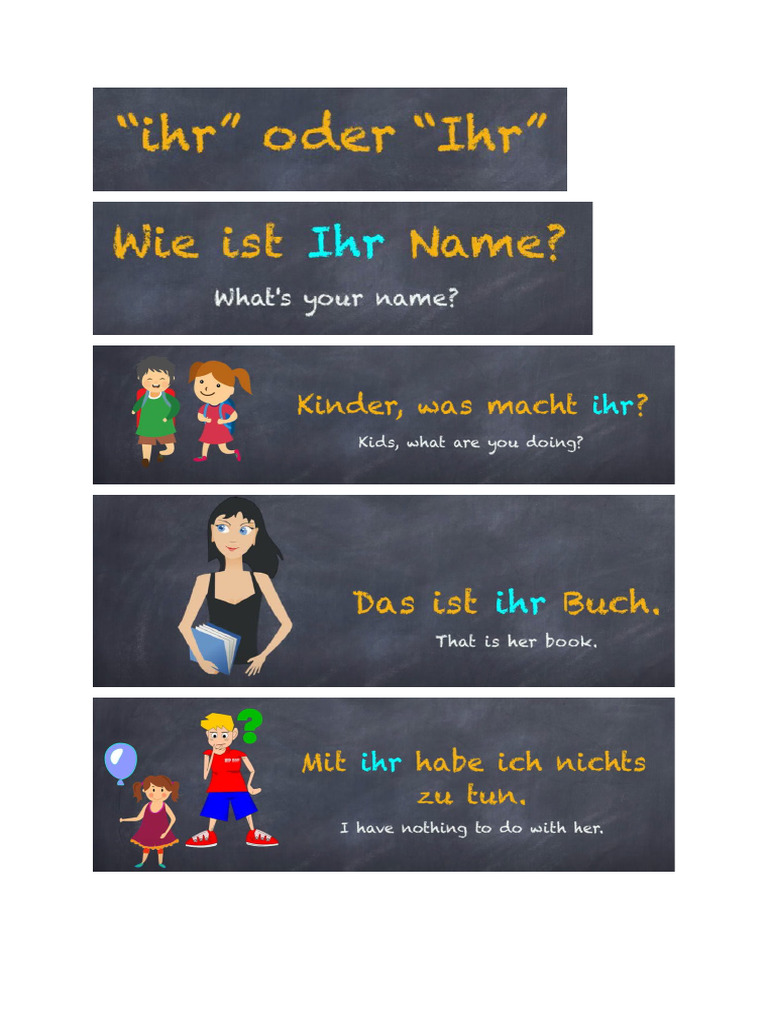 Common Mistakes in German Ihr Oder Ihr | PDF