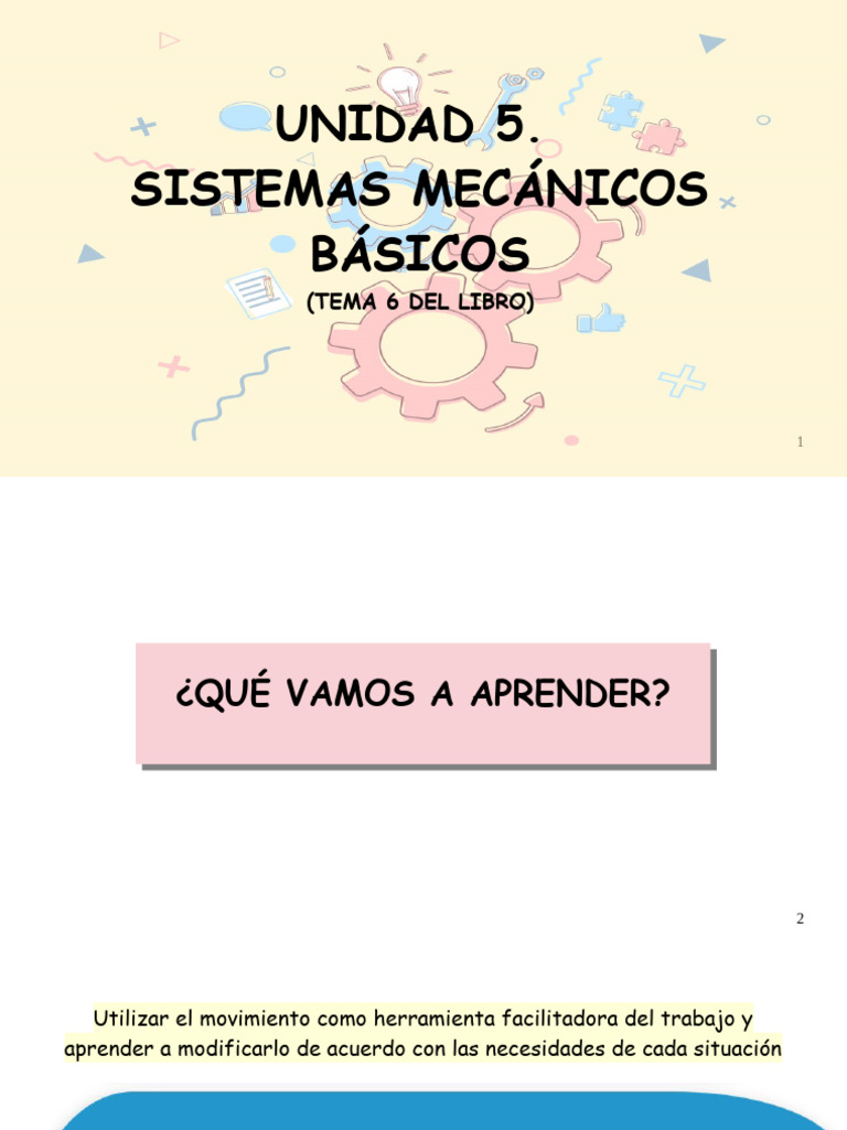 Tema 5 - 1 | PDF | Motores | Engranaje