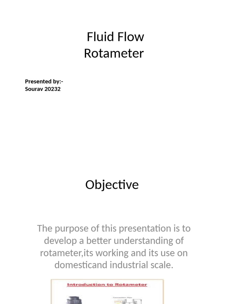 Rotameter: Fluid Flow Measurement Guide | PDF | Buoyancy | Flow Measurement