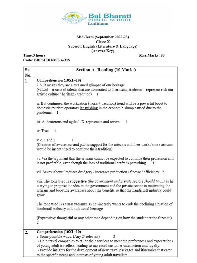 X Ms English Seta | PDF | Tourism