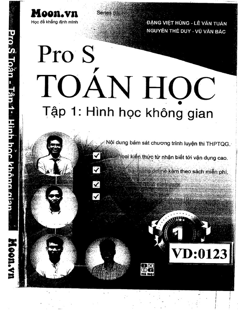 (Tủ Sách Moon Book) Pro s Toán Học - Tập 1- Hình Học Không Gian | PDF
