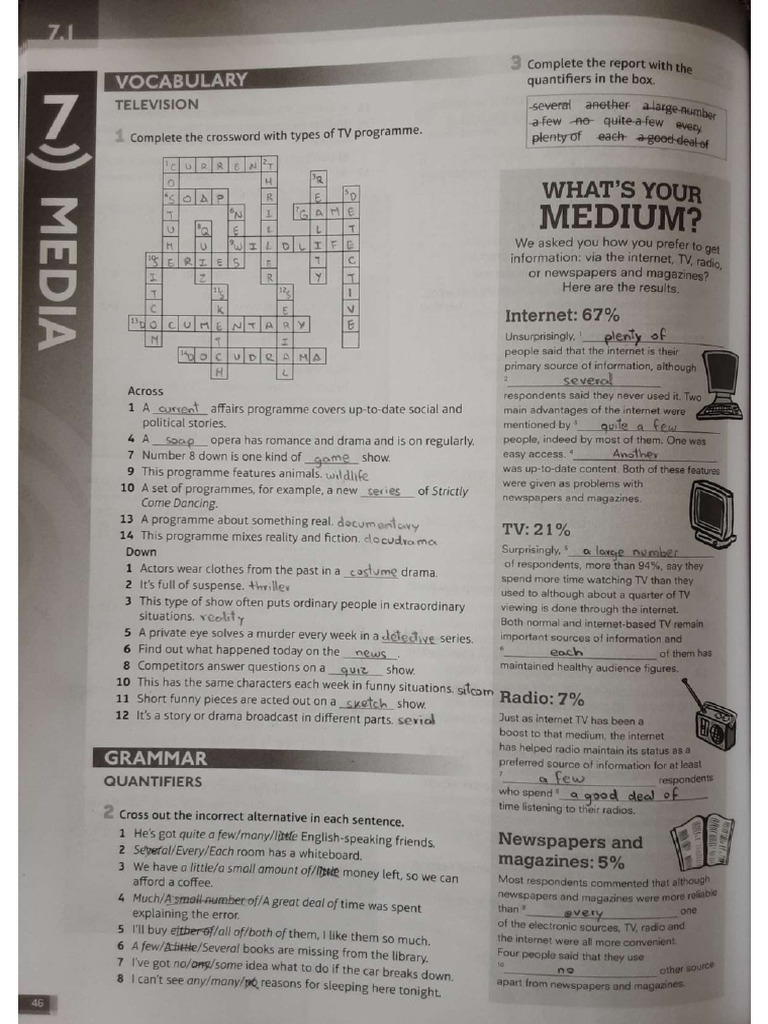 Workbook Unit 7 | PDF