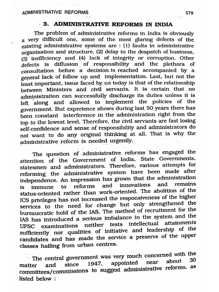 85 - Administrative Reforms | PDF