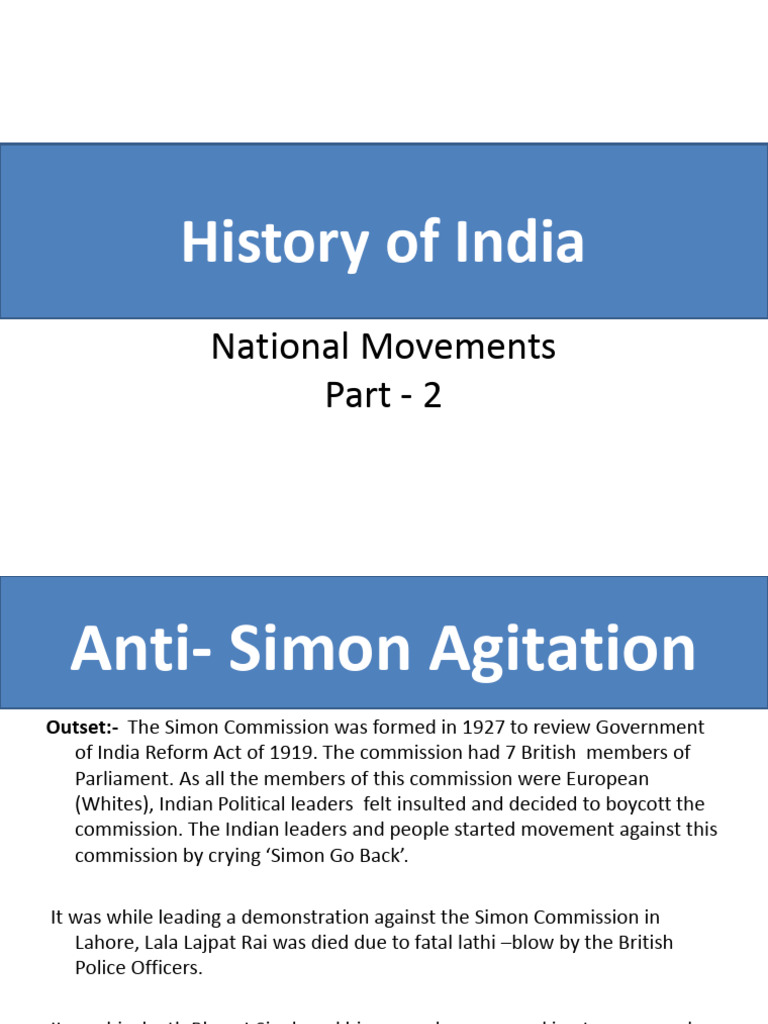 National Movements of India Part - 2 | PDF | Mahatma Gandhi | Nonviolence