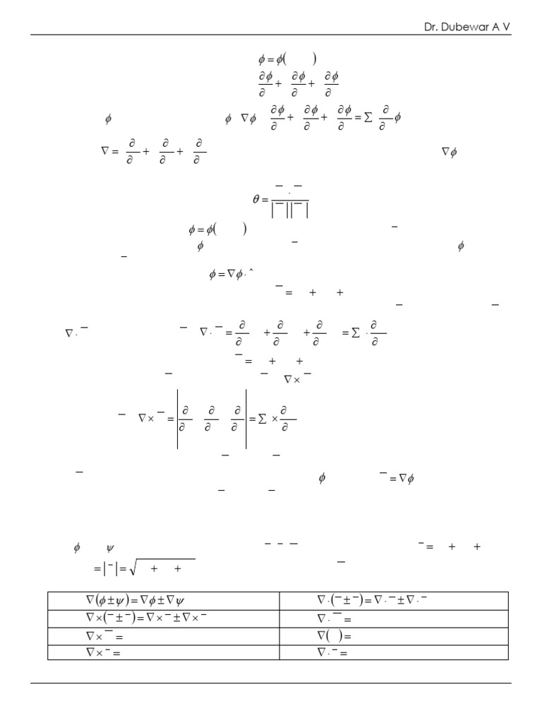 Vector Differentiation | PDF | Mathematics | Multivariable Calculus
