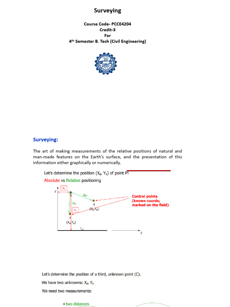 Surveying (Lecture Notes) 1707919546 | PDF | Surveying