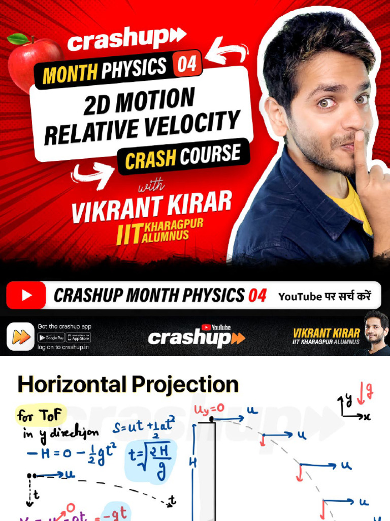 P04 2D Motion Relative Velocity | PDF