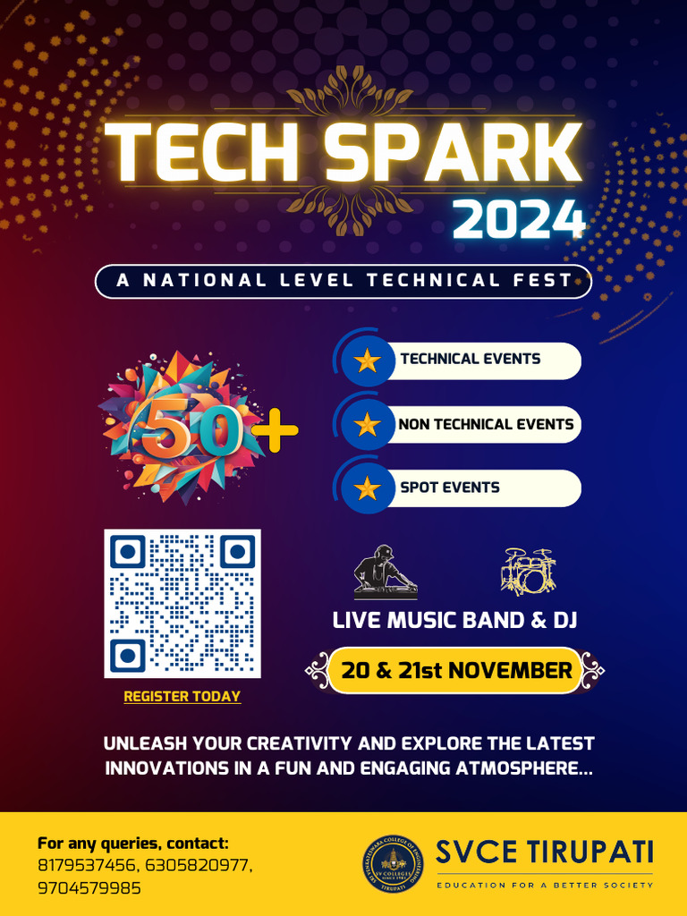 Tech Spark 2024 Poster | PDF