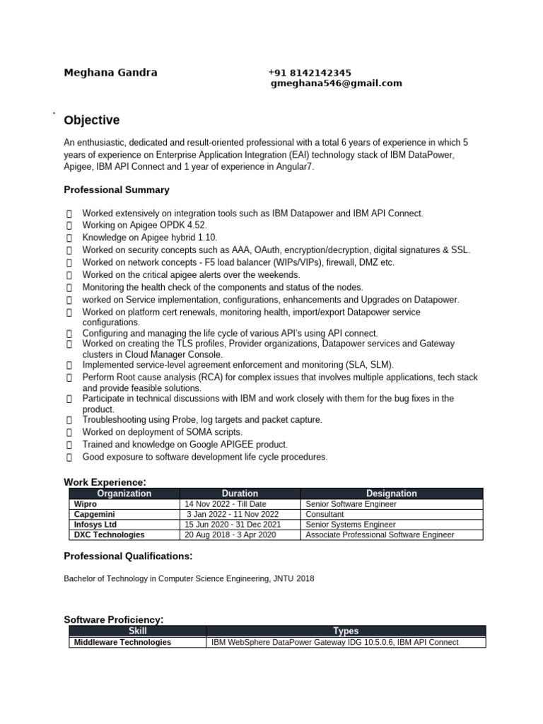 Meghana Gandra Updated Resume | PDF | Transport Layer Security | Proxy Server