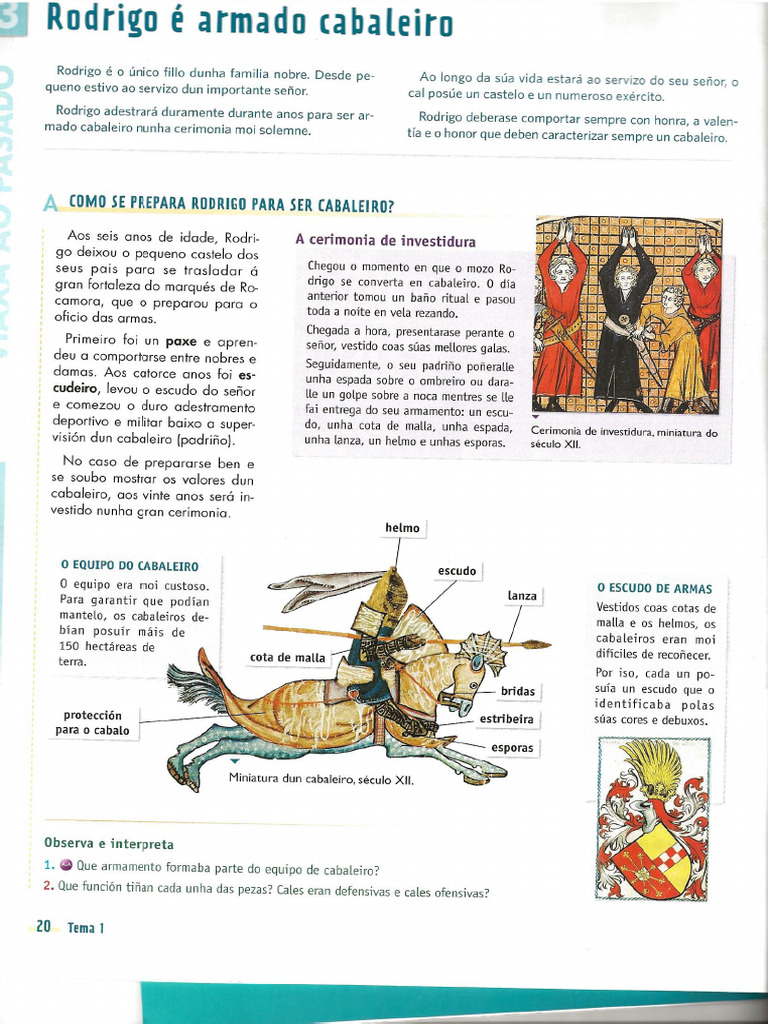 Ficha Rodrigo É Armado Cabaleiro | PDF