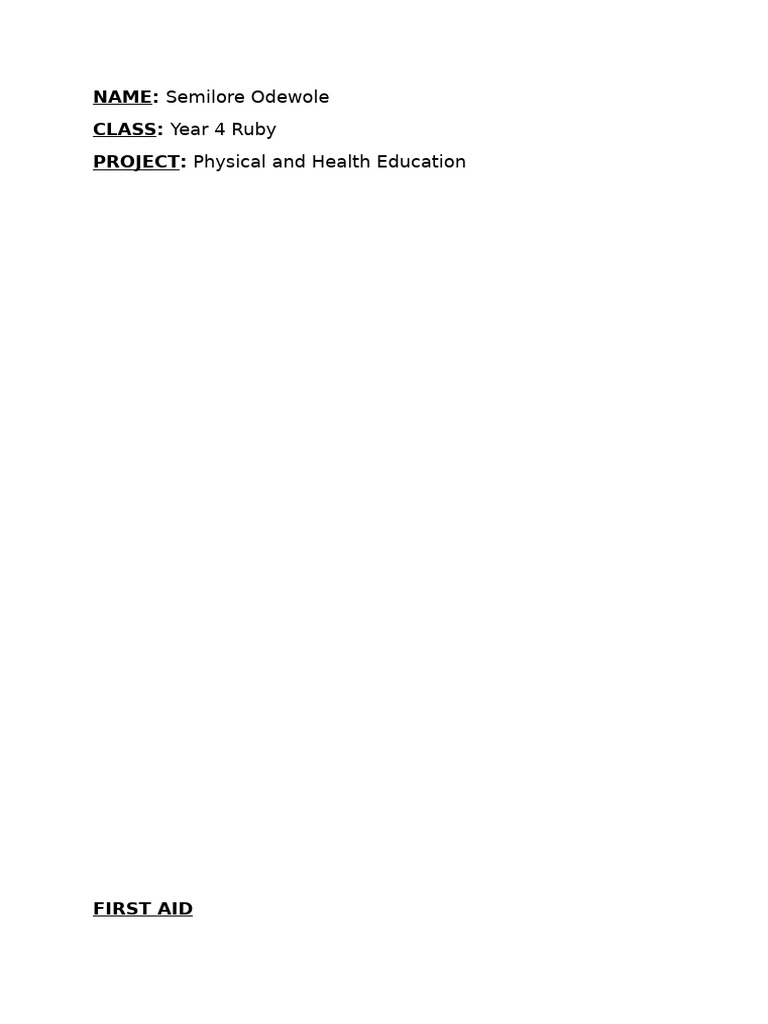 Semilore's PHE Project | PDF