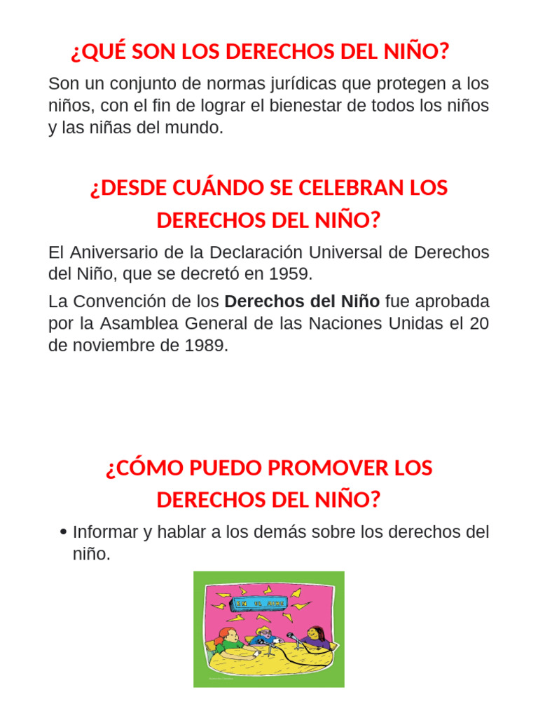 Derechos del Niño: Promoción y Celebración | PDF | Política | Ciencias ...