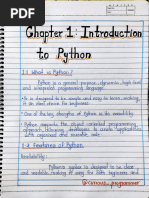 Pyhthon Handwritten Notes | PDF | Python (Programming Language ...