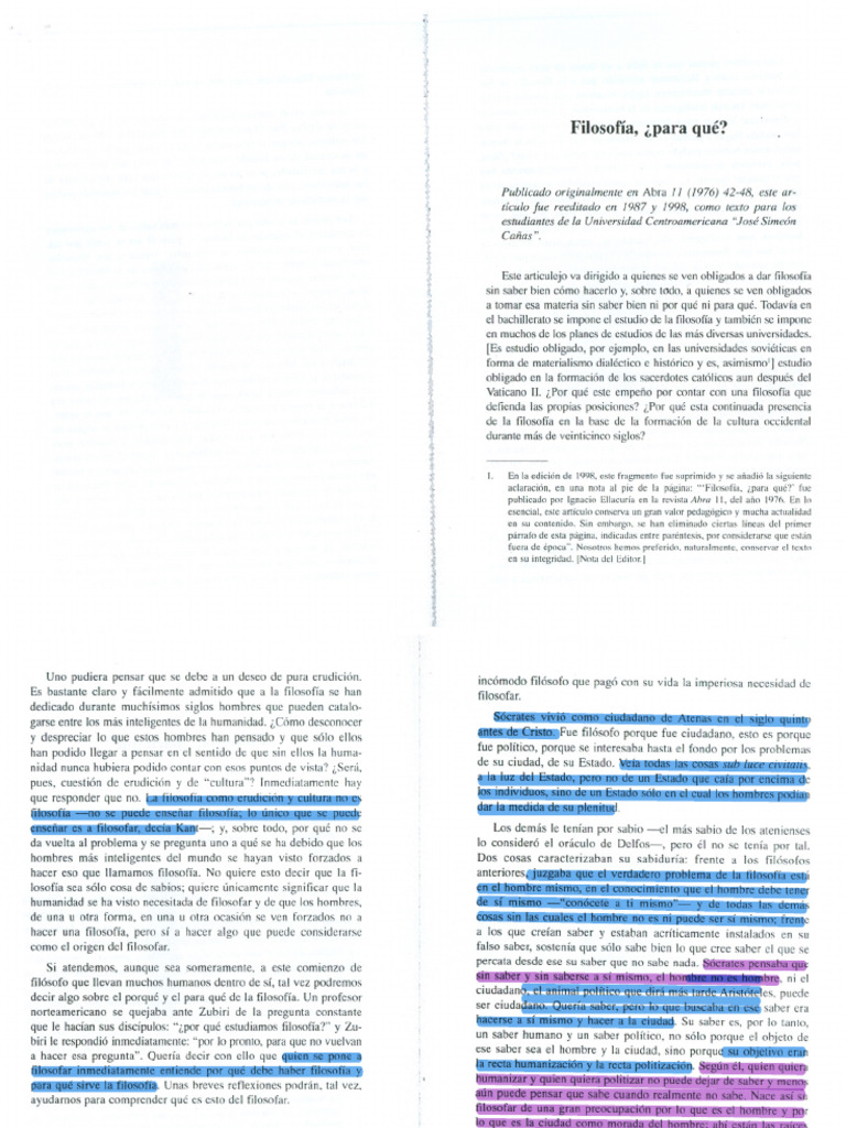 Filo Pa Que | PDF