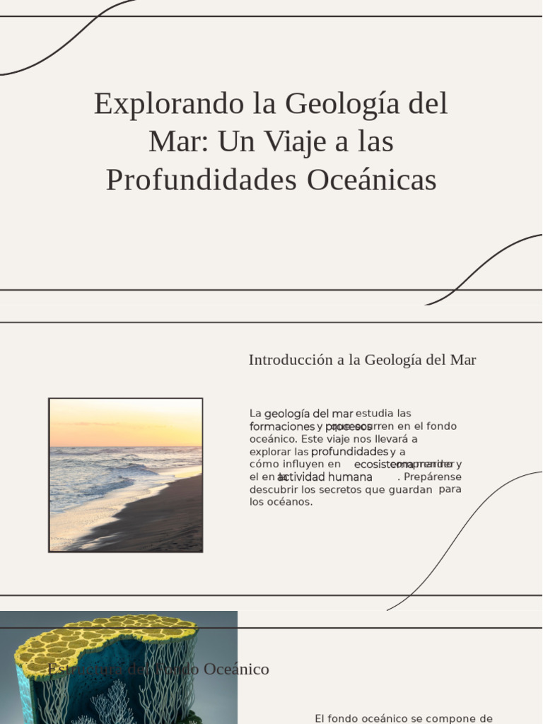 Slidesgo Explorando La Geologia Del Mar Un Viaje A Las Profundidades ...