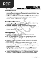 BIOTECHNOLOGY Principles & Processes | PDF | Plasmid | Restriction Enzyme